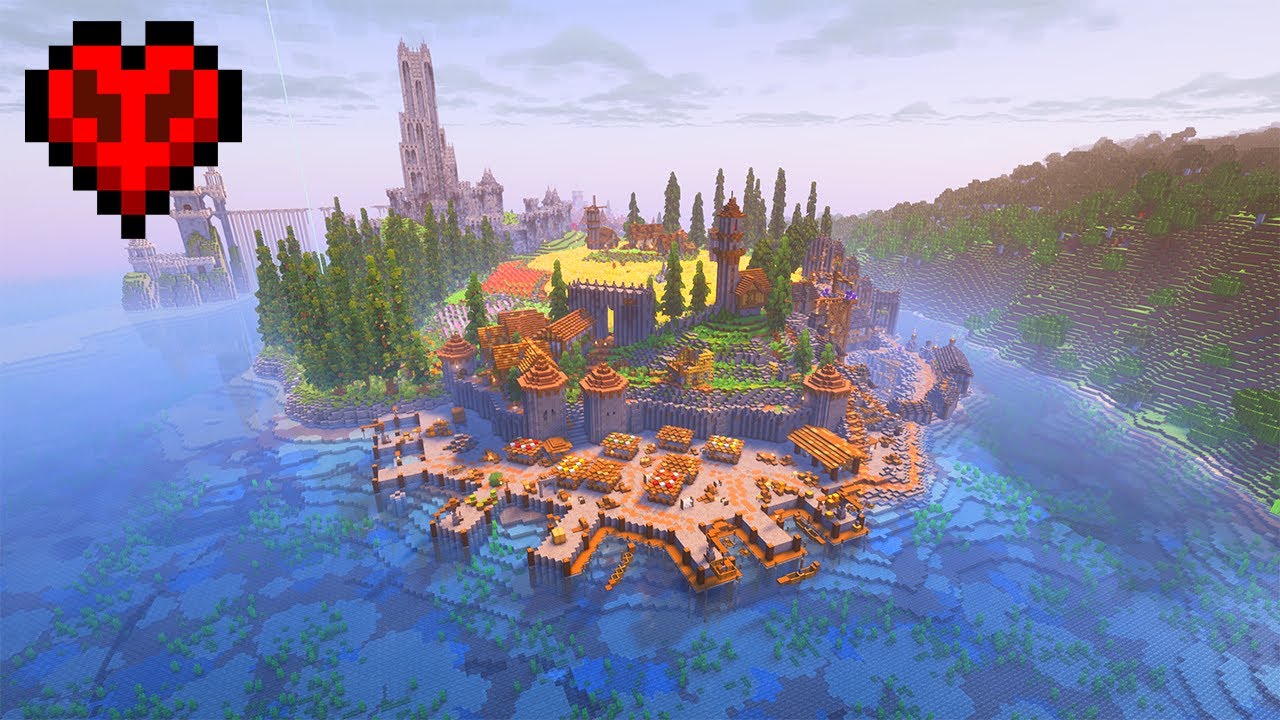 Building a CITY In My Hardcore Minecraft Forever World [The Incy ...