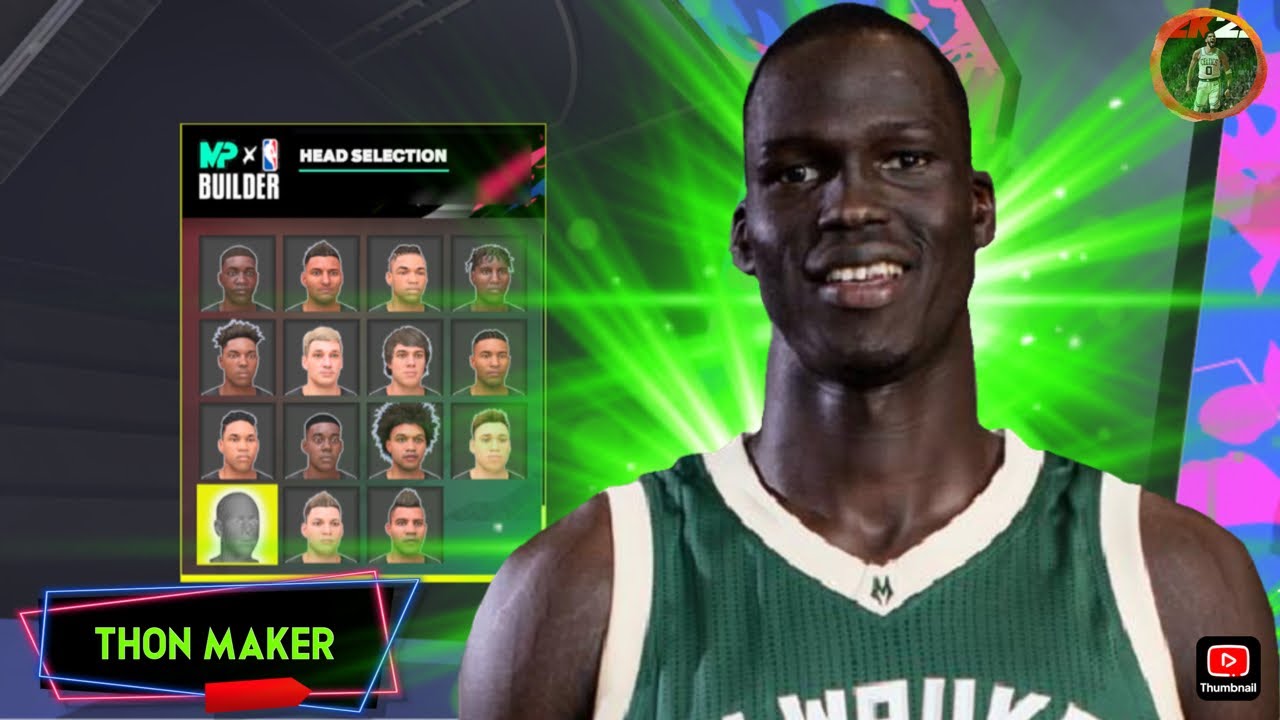 THON MAKER NBA 2K25 NEXT GEN FACE CREATION - YouTube