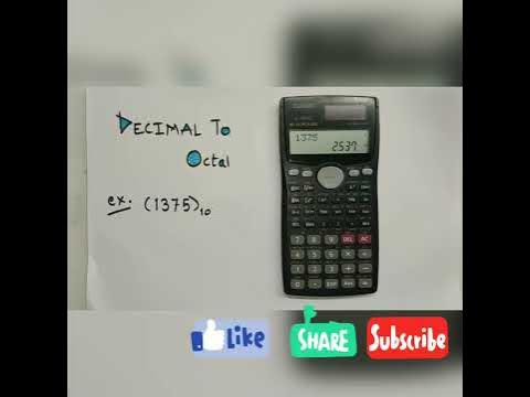 Decimal To Octal Conversion Using Calculator {fx-991MS} - YouTube