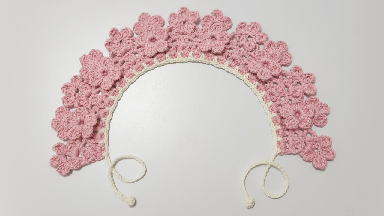 코바늘 레이스 케이프-349[Eng]-(Crochet collar) - YouTube