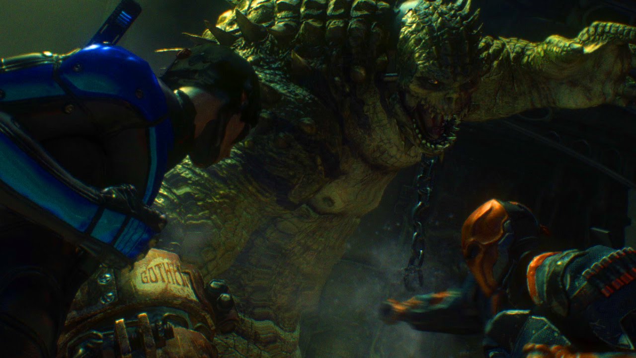 Batman Arkham Knight: Deathstroke & Nightwing vs Killer Croc Mod - YouTube