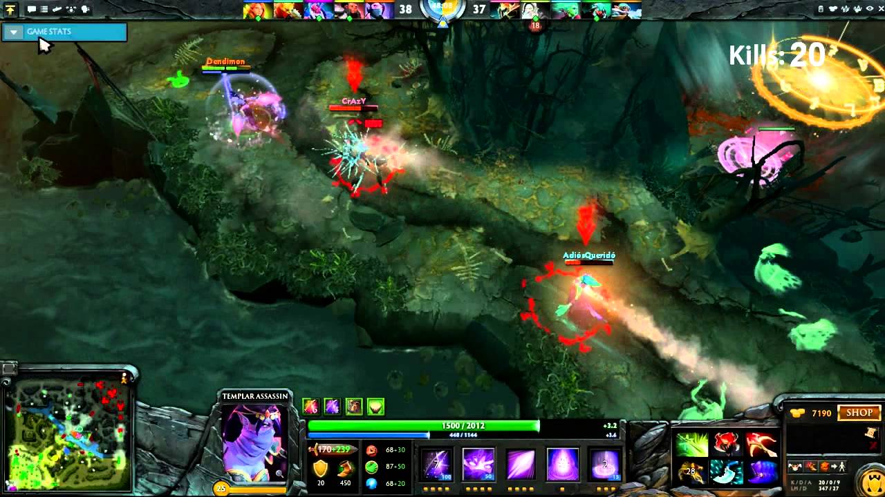 NaVi Dendi Templar Assassin 31 Kills - Gameplay Dota 2 - YouTube