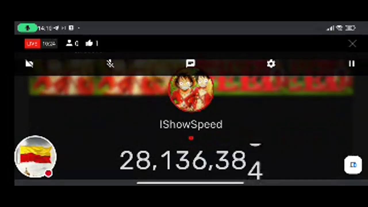 ishowspeed live subscribers count#viral#live#count - YouTube