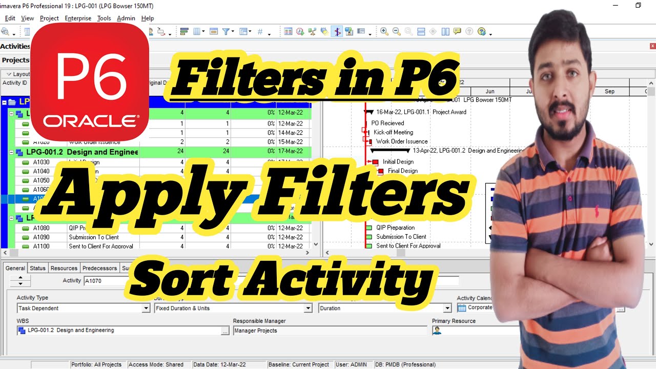 How to apply Filters in Primavera P6 19.2 in Urdu/Hindi[Filters ...