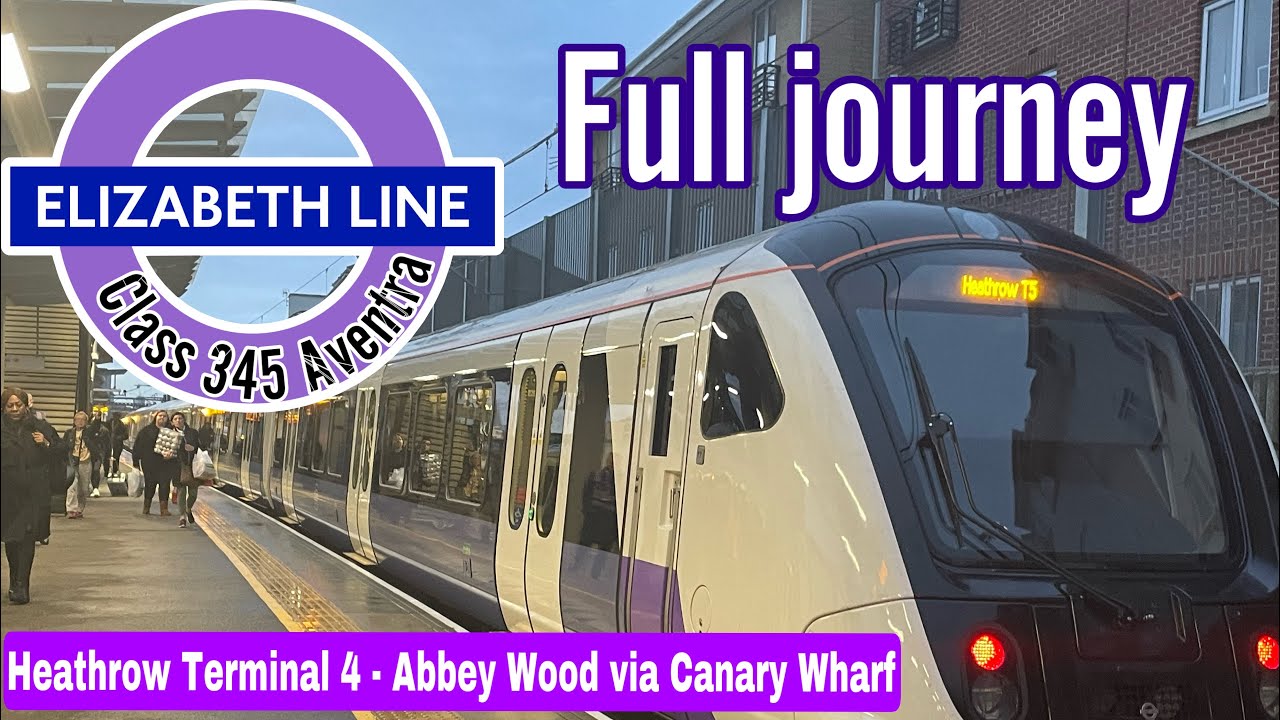 Elizabeth Line Class 345 Aventra (345 061) Heathrow Terminal 4 - Abbey ...