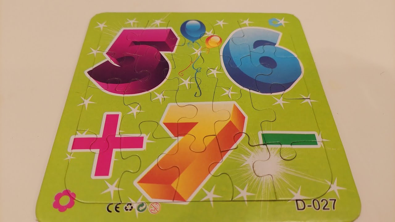 How to arrange the puzzle and learning numbers | Part two , from 5 to 7 ...