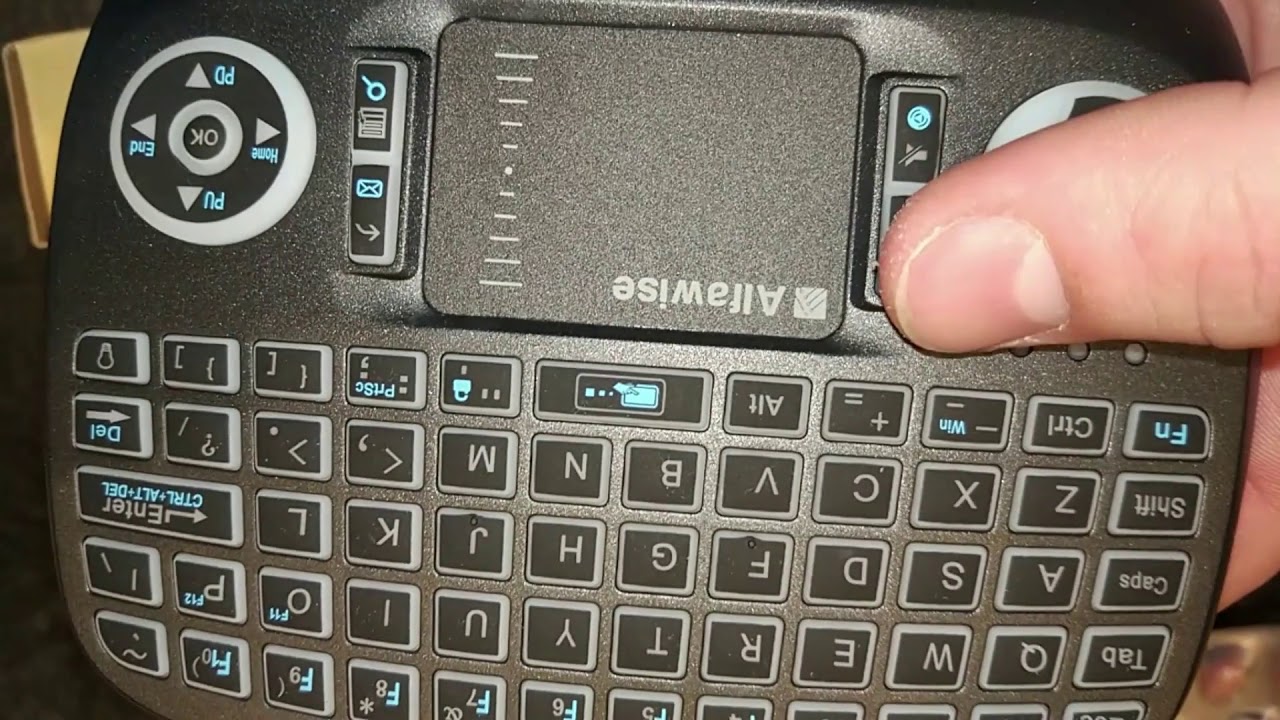 Alfawise KP - 810 - 21T - RGB Mini 2.4G Wireless Keyboard - YouTube