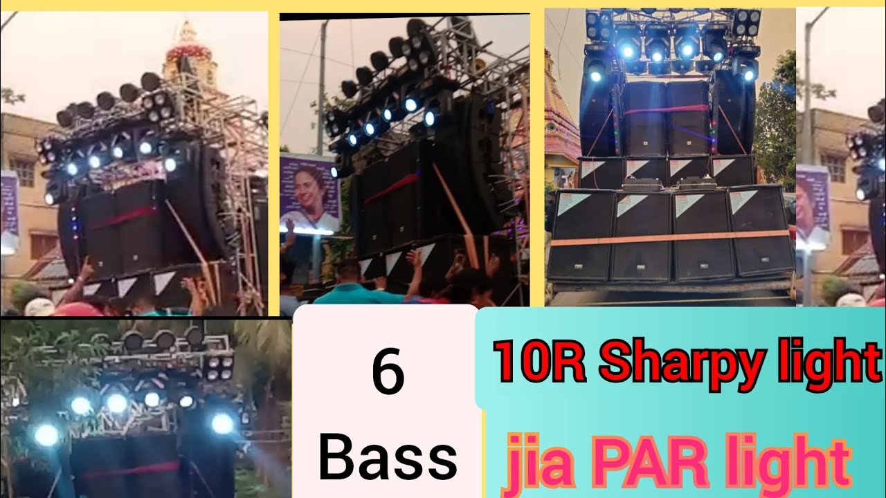 6 Bass 10R Sharpy light, jia PAR light 💖💖 👍👍💯💯🎶🎶 - YouTube