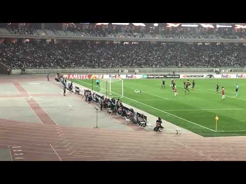 Uefa Europa League. Qarabağ - Arsenal ( Matteo Guendouzi )