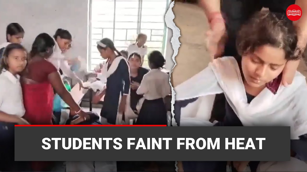 50 students collapse due to heatwave in Bihar - YouTube