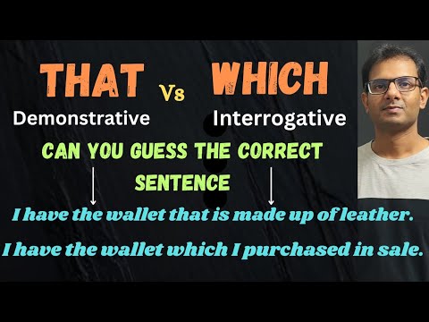 Learn the difference between that and which | Sentence correction ...