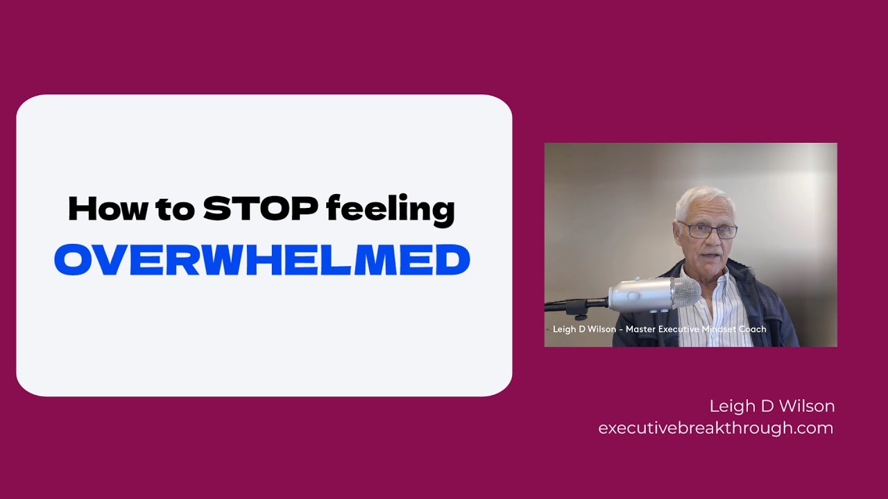 How To Stop Being Overwhelmed YouTube How To Stop Being Overwhelmed YouTube