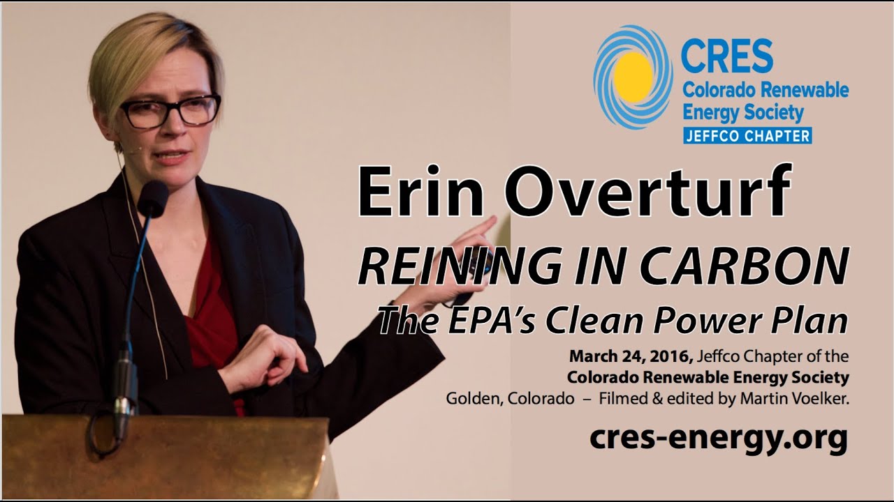 Reining in Carbon: The EPA's Clean Power Plan (Erin Overturf - 3/24/16 ...