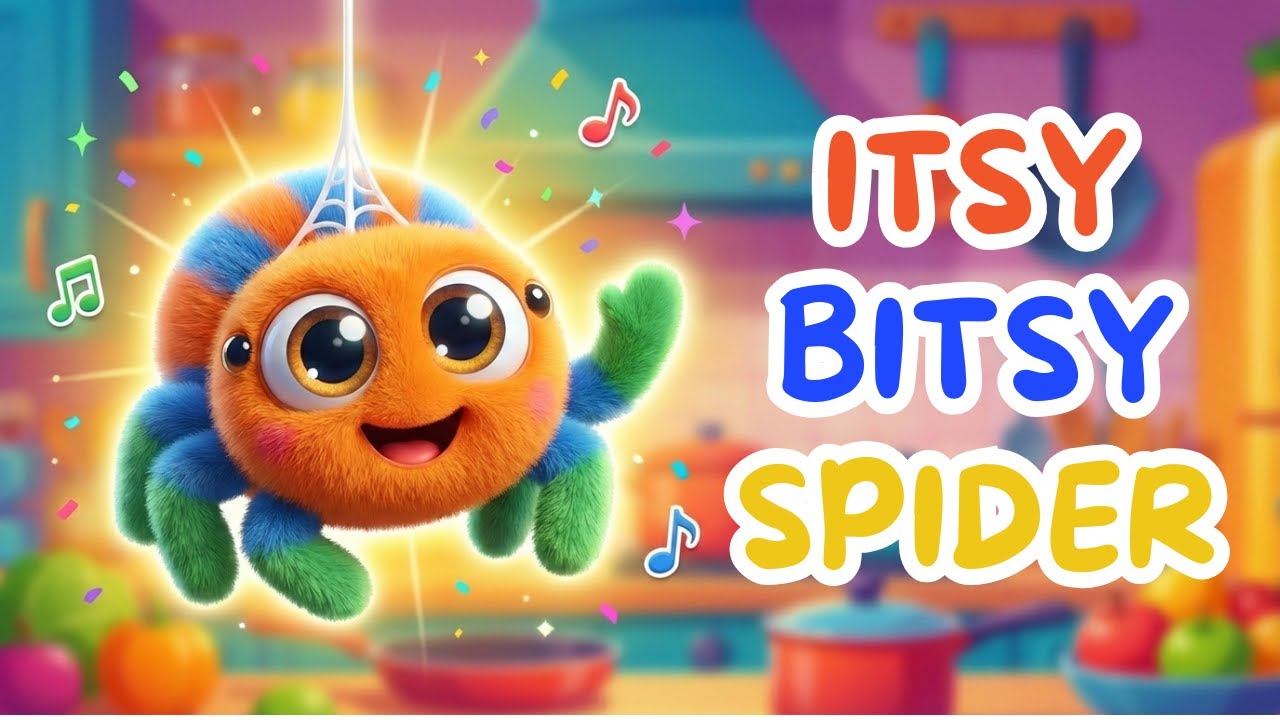 Itsy Bitsy Spider 🕷️ | The Brave Little Spider Song for Kids | Nursery ...