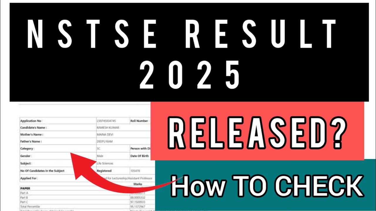 NSTSE Result 2025 | How To Check NSTSE Result 2025 - YouTube