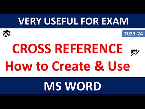 CROSS REFERENCE IN MS WORD | How to use Cross Reference in Word | BCA # ...