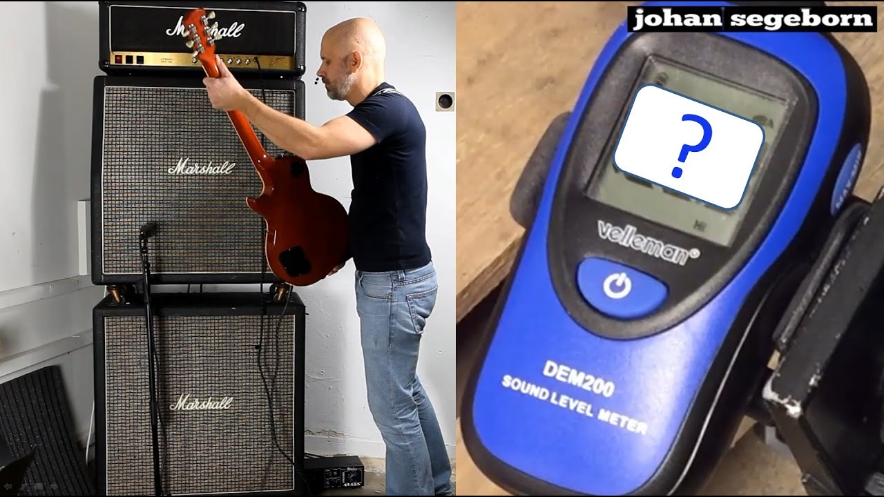How loud is a Marshall Stack? - YouTube
