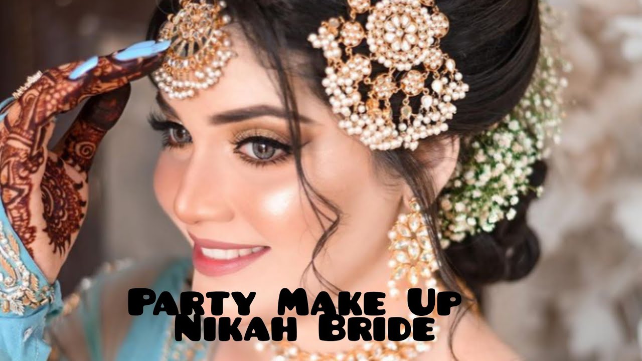 My Real Nikah Bride Tutorial By Rida Fatima | Nikah Bride Glamour Look ...