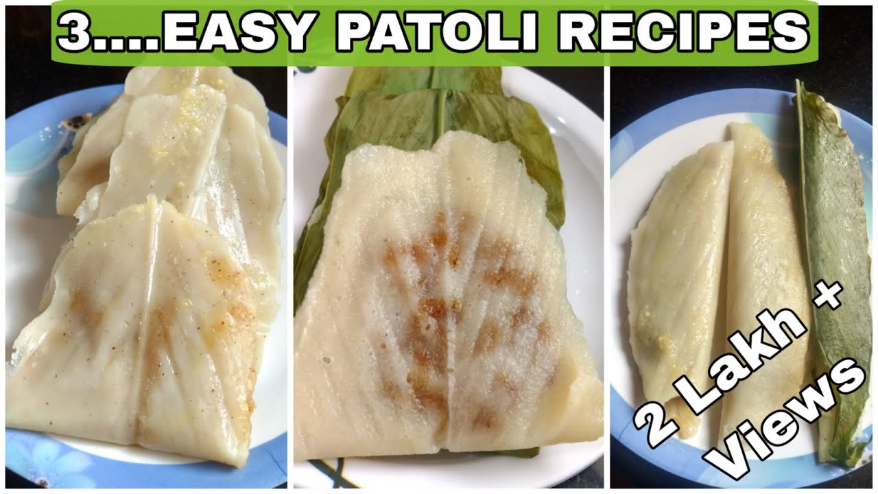 3 easy patoli recipes | 3 easy sweet rice dumplings| patholi recipe by ...