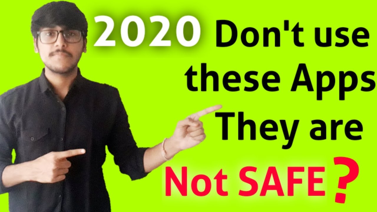 Don't use these Apps|They may not be safe for your phone? - YouTube