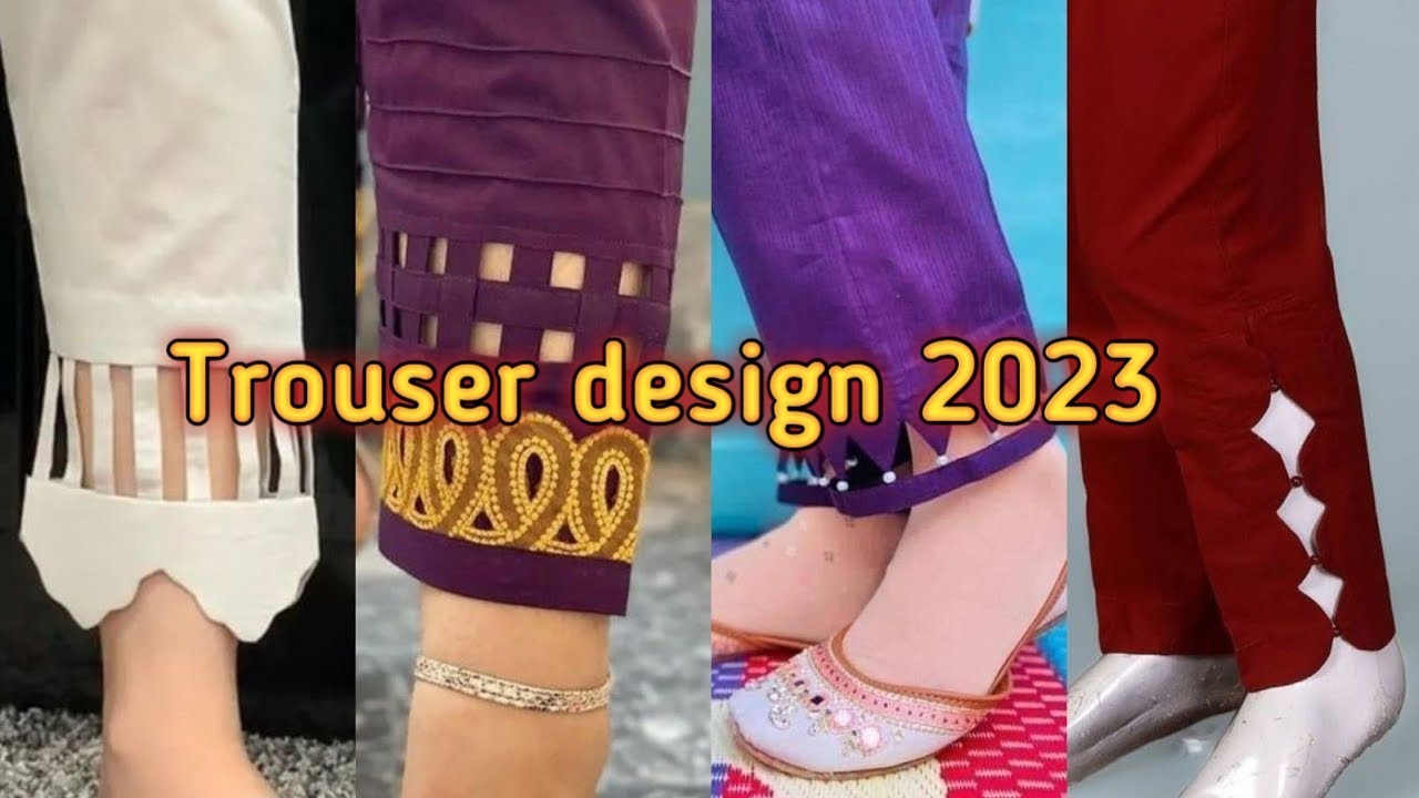 trouser ke new design 2023| eid special stylish and beautiful trouser ...