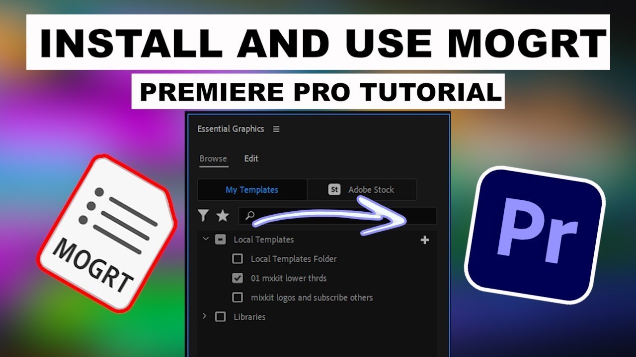 How To Import & Use MOGRT Files In Premiere Pro 2025 Bangla || MOGRT ...