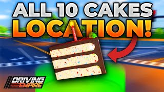 All 10 Cake Slices Locations In Driving Empire Driving Empire Birthday ...