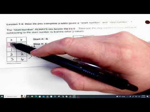 7-3: complete table using start and step - YouTube