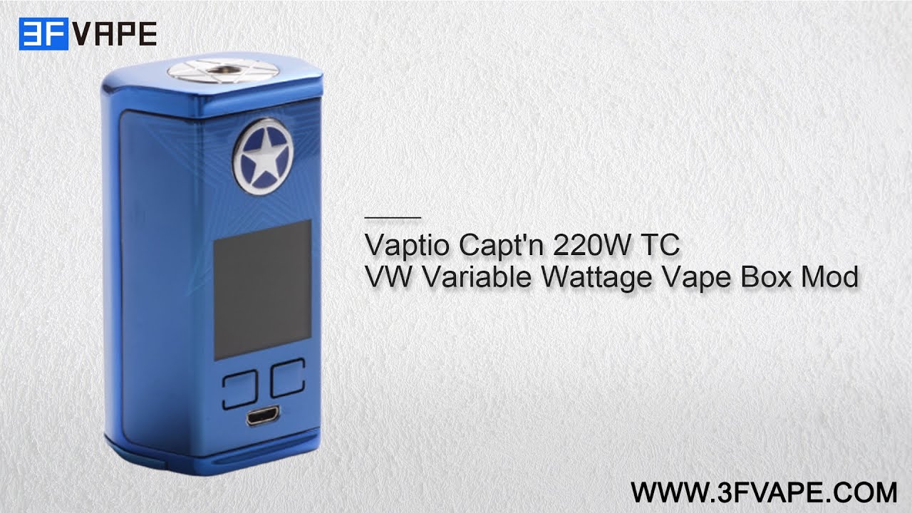 Vaptio Capt'n 220W TC VW Box Mod - YouTube