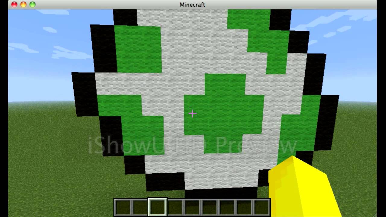 Minecraft Pixel Art: Yoshi Egg - YouTube