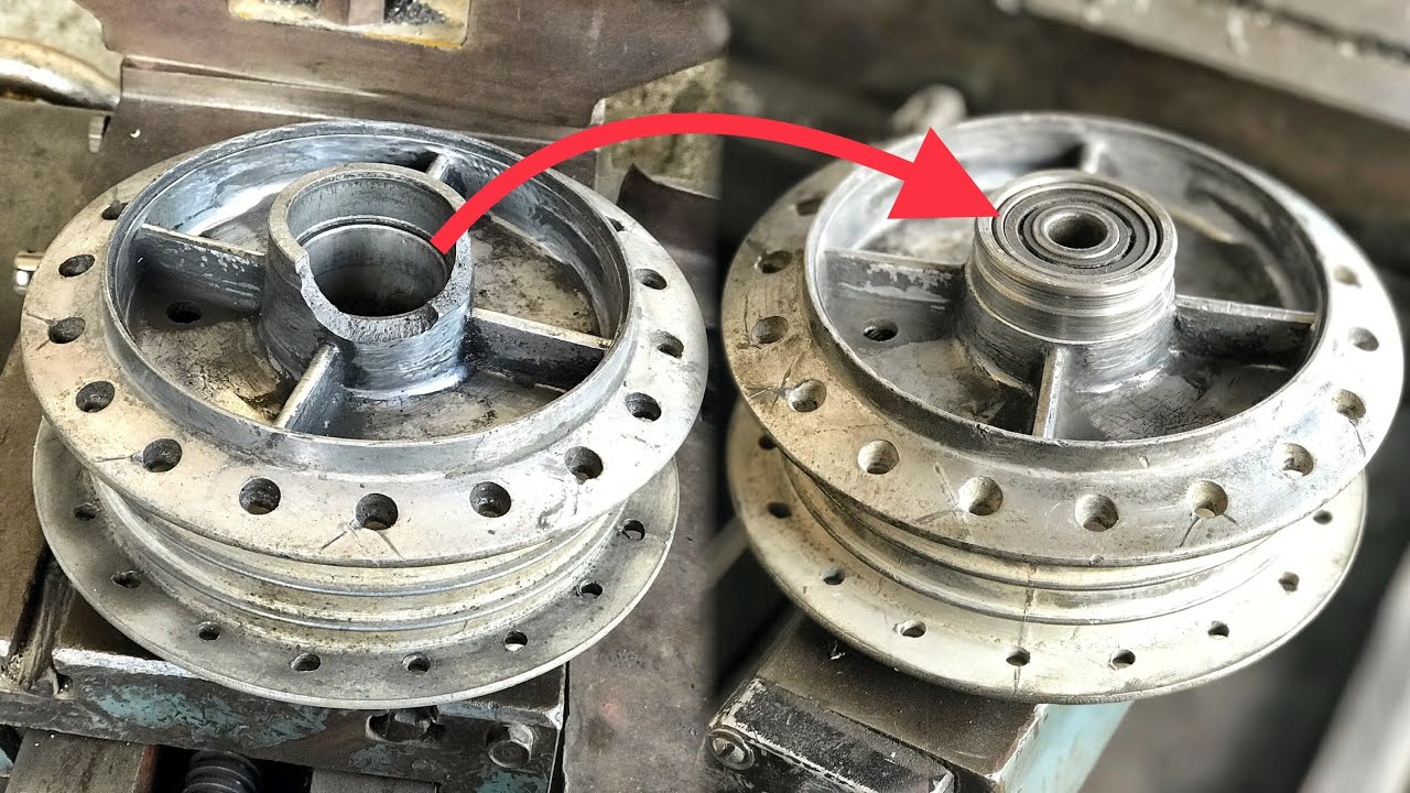 First Time I Repaired The Broken Hub of My Bike | Restoration ...