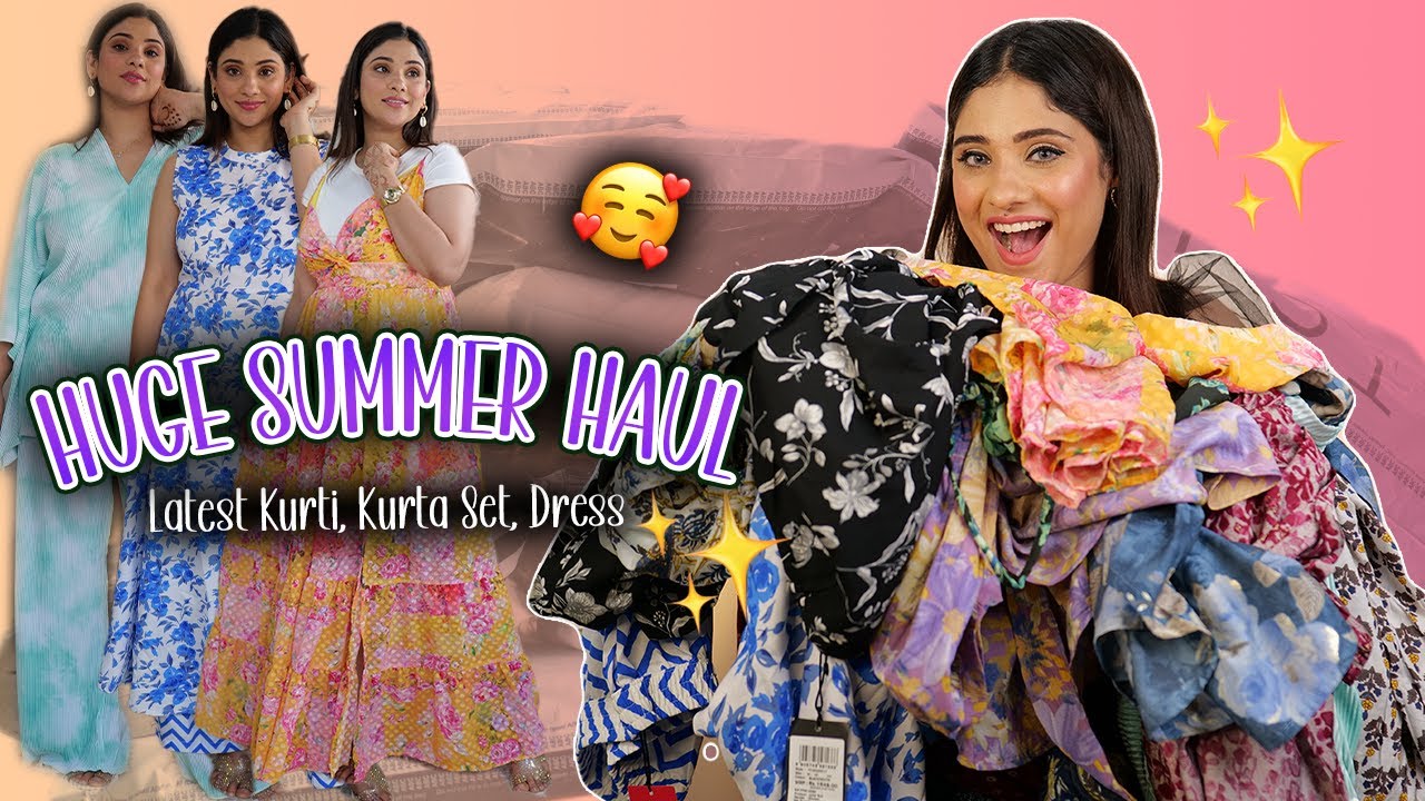Huge Summer haul // Dresses under 500rs. co-ord, jumpsuit, kurta set ...