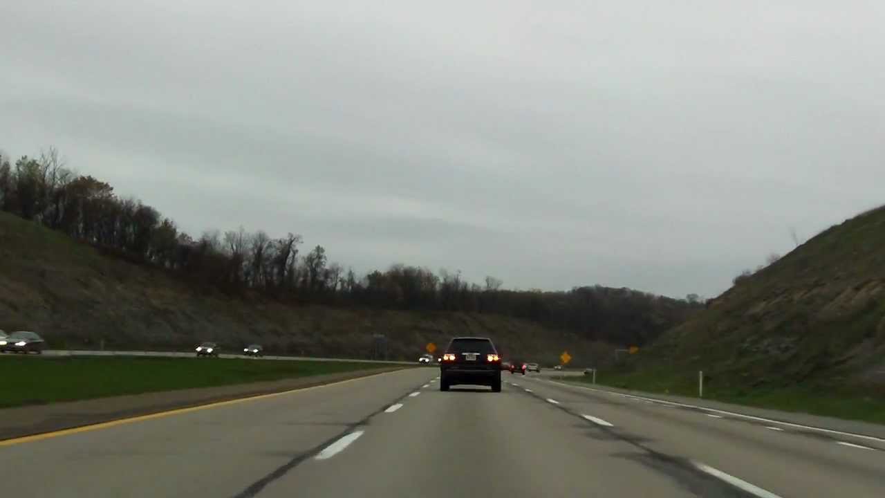 Parkway West (Interstate 376 Exits 64 to 53) westbound - YouTube