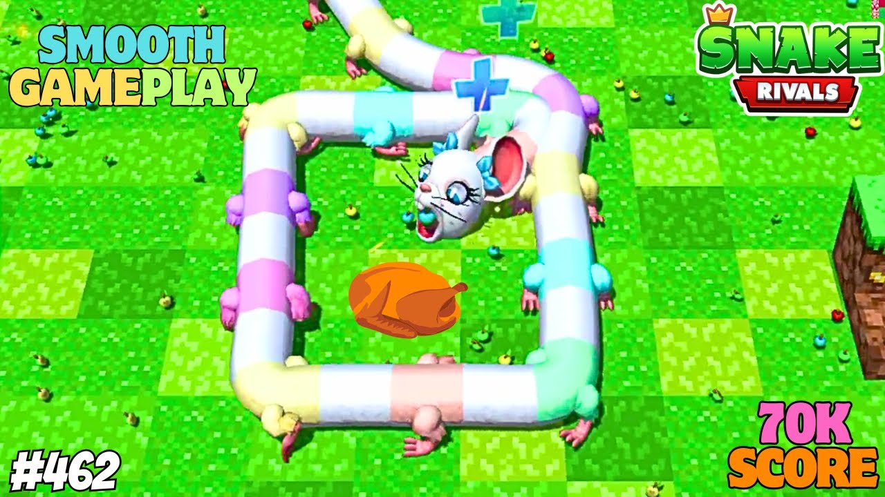 Snake Rivals || NIBBLES Snake || Zero To Hero Gameplay || 70k Score ...