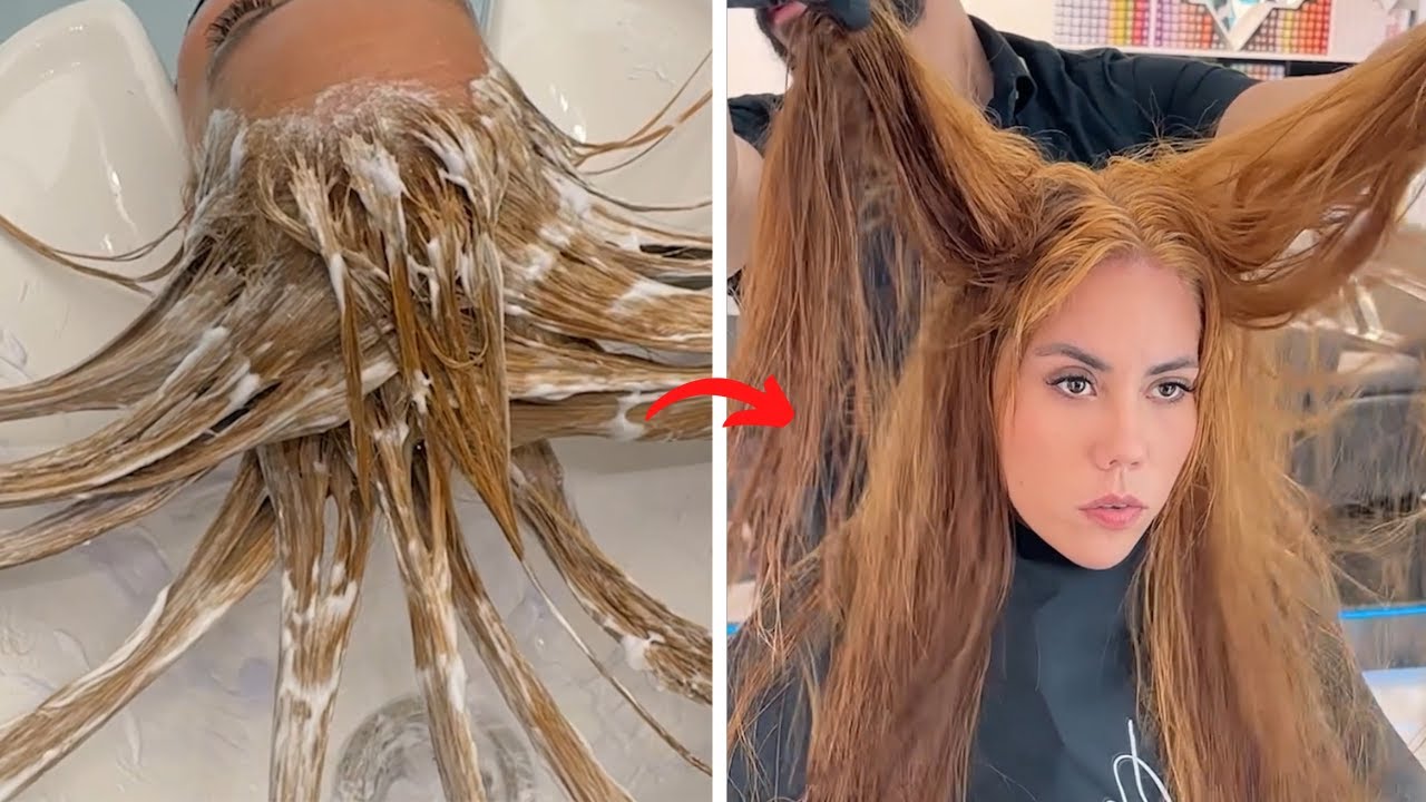 The Outcome Of This Haircolor 🤩 - YouTube