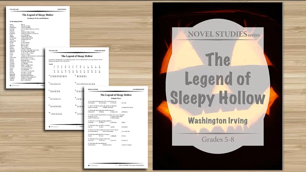 The Legend of Sleepy Hollow Novel Study Guide - Ibby Resources - YouTube