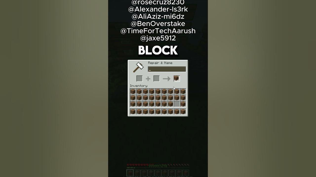 Comment to get your Block renamed! #day84 of breaking 1 block for each subscriber - YouTube
