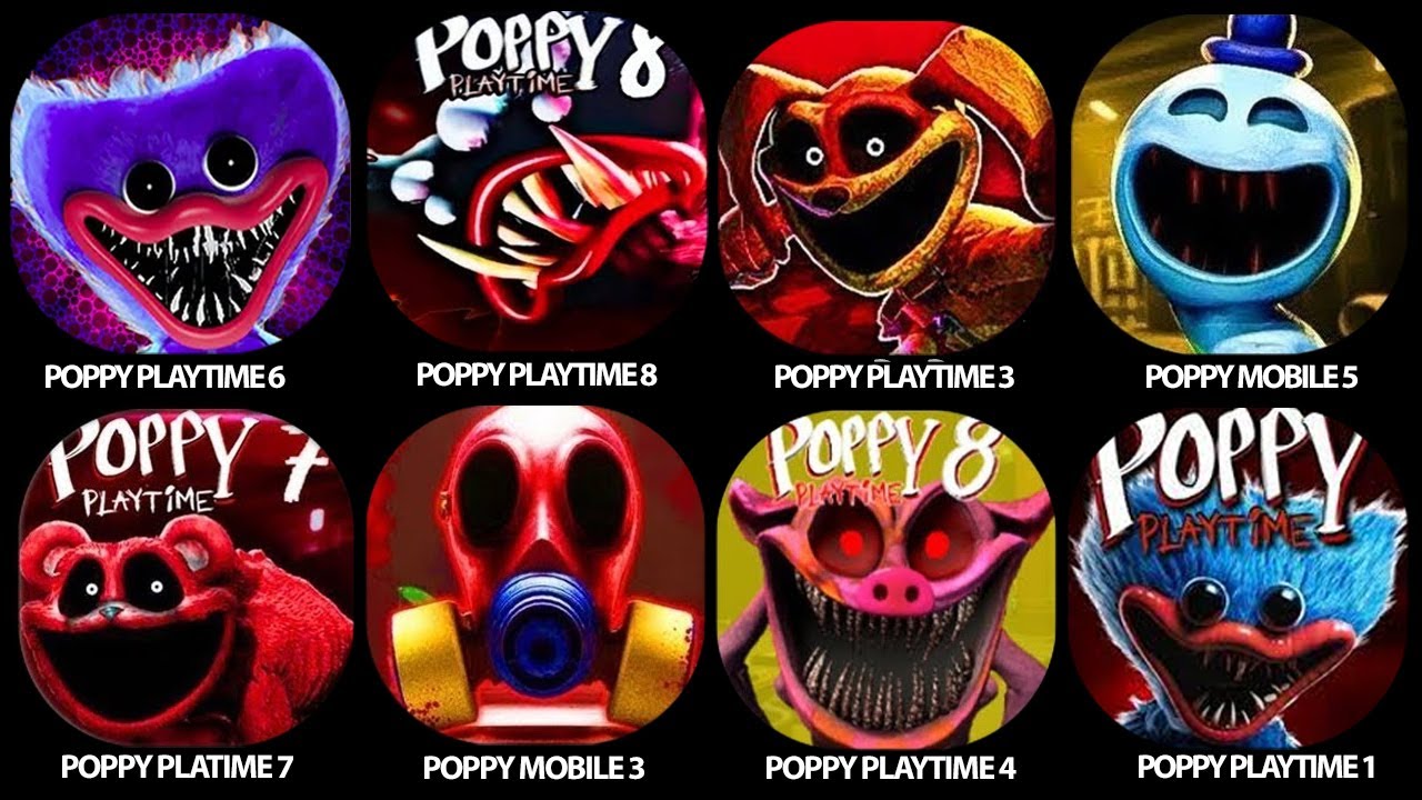 Poppy Playtime Chapter 1+2+3+4 Full Mobile,Poppy Playtime 5+6+7,Poppy ...