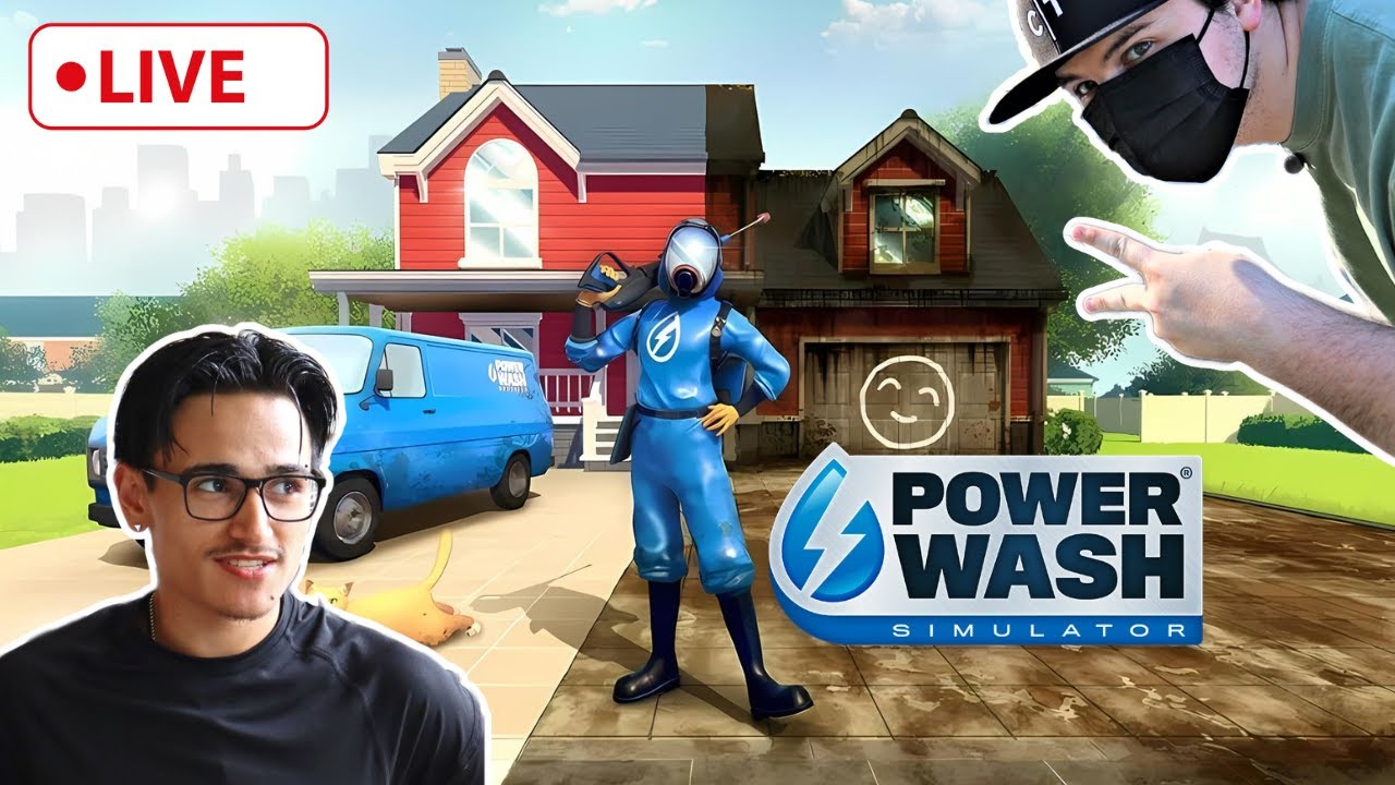 Cleaning With Red!!! PowerWash Simulator - YouTube