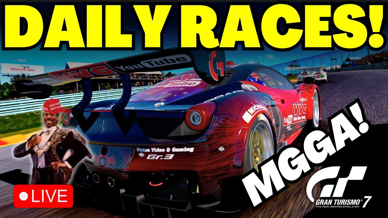 GT7 - Live Daily Races! MAKE GAMING GREAT AGAIN! - Gran Turismo 7 - YouTube