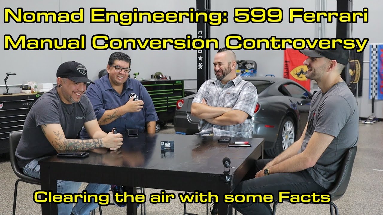 Nomad Engineering: 599 Ferrari Manual Conversion Controversy - YouTube