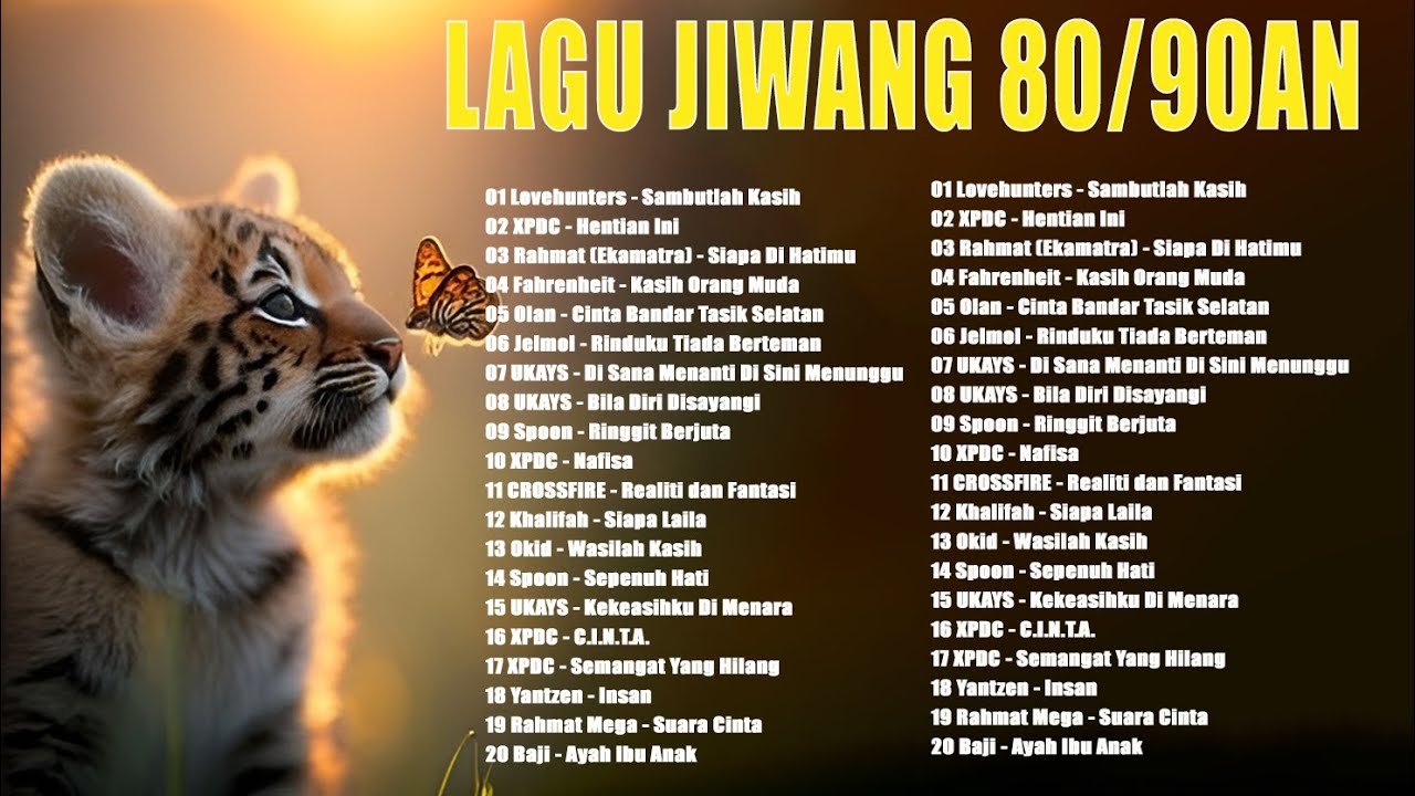 Koleksi Lagu Jiwang 80/90an 💧 Lagu Slow Rock Malaysia Lama Terbaik ...