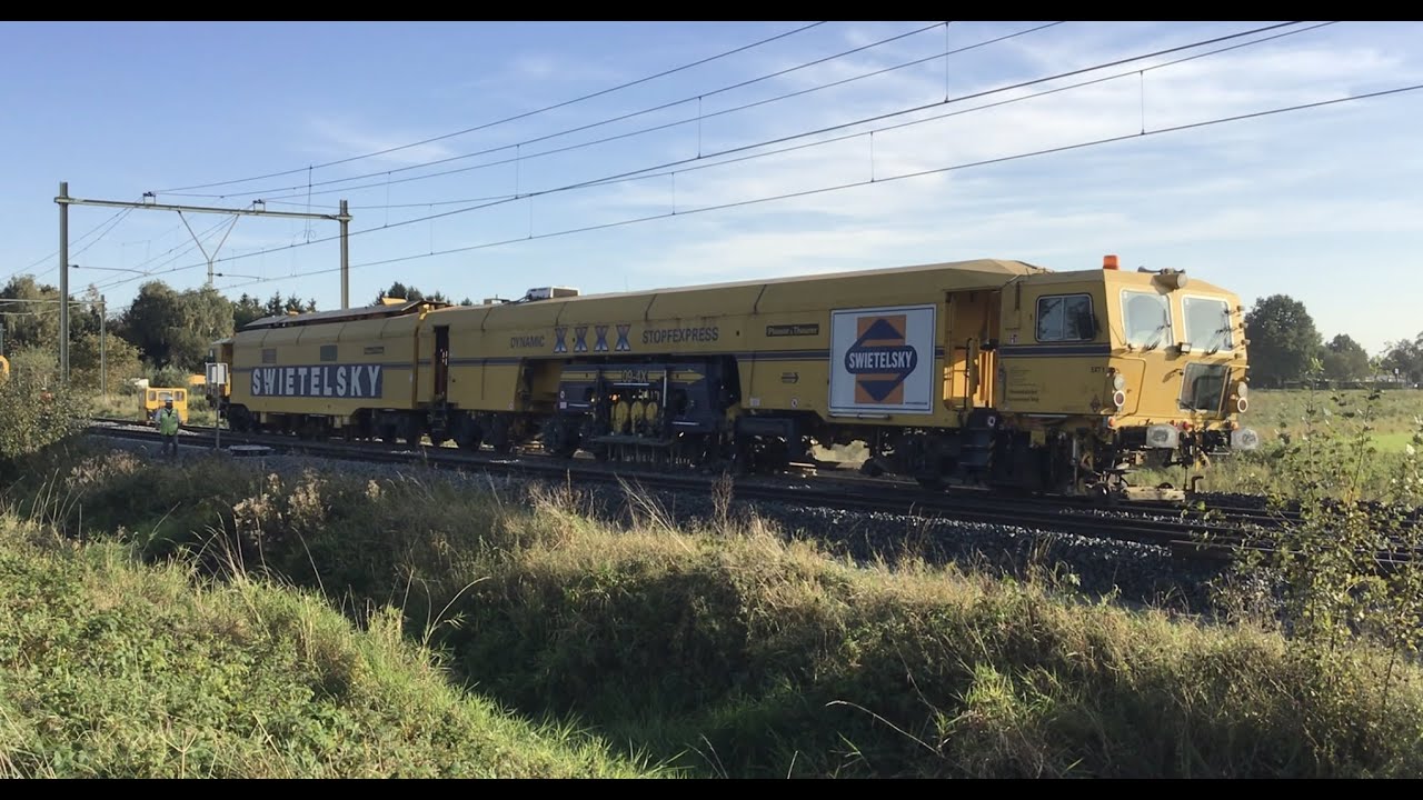 Big Swietelsky Work Train, Mow in Action ! At Horst-Sevenum the ...