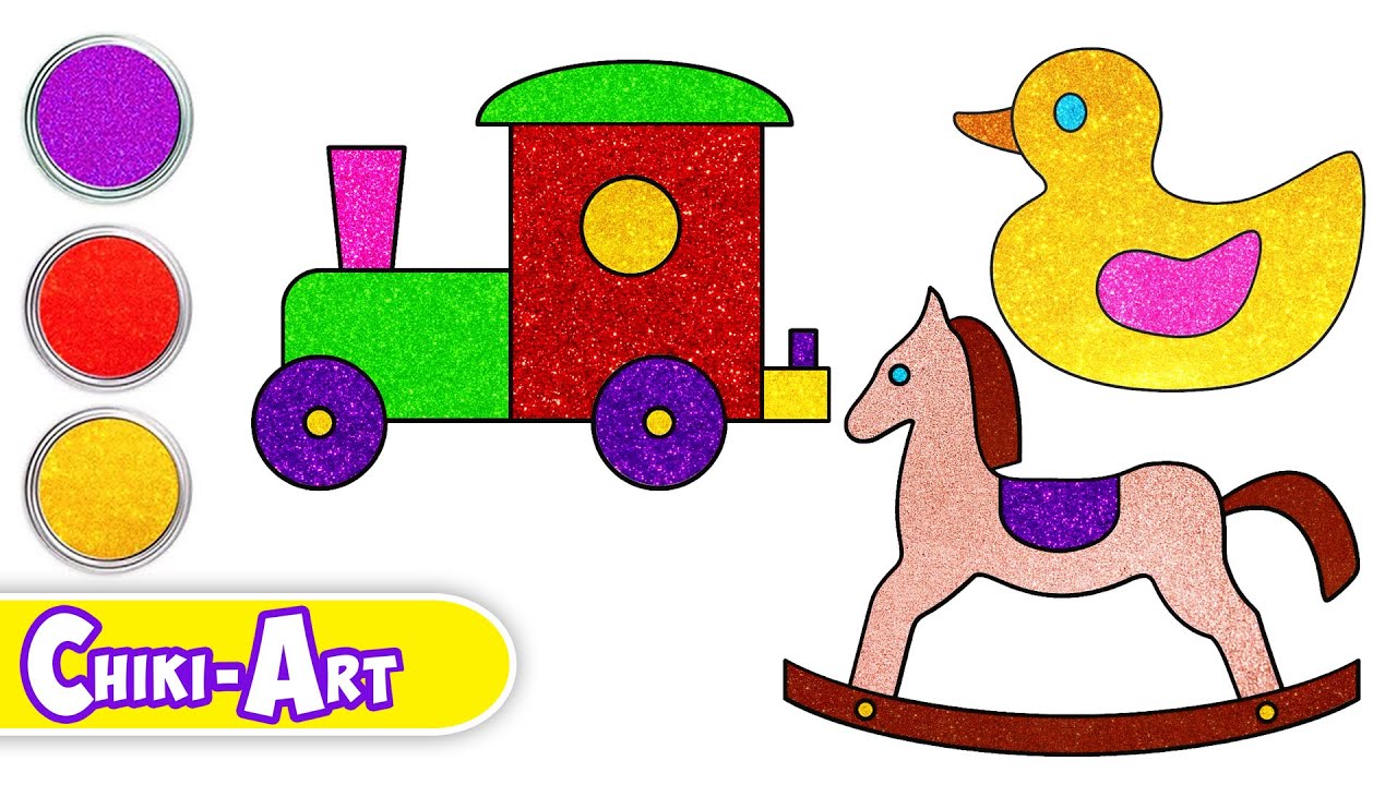 Chiki Art | Drawing & Glitter Painting Toys | Cute Art For Kids | Draw ...