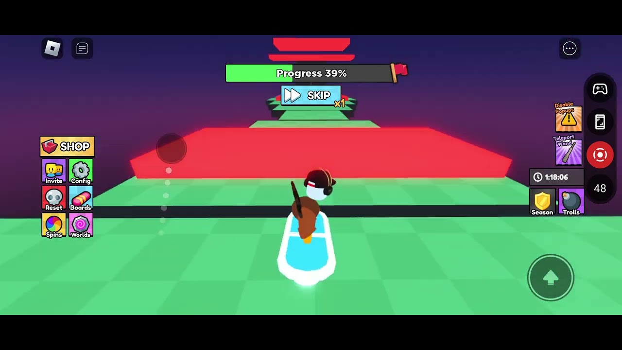 part 1of playing a random obby on Roblox - YouTube