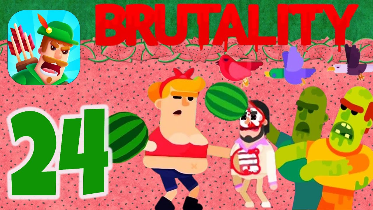 Bowmasters - Betty - Fatality & Zombies & Apple & Birds Gameplay ...