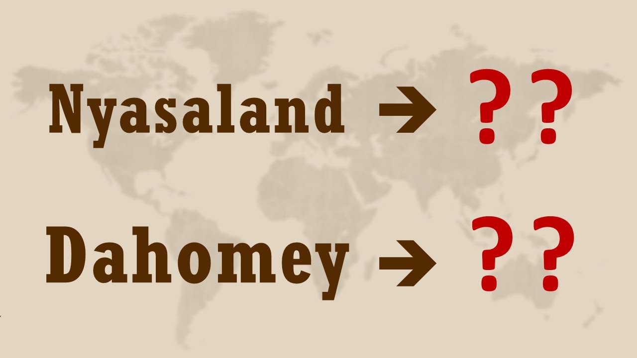 Countries That Changed Their Names Since 1945 - YouTube