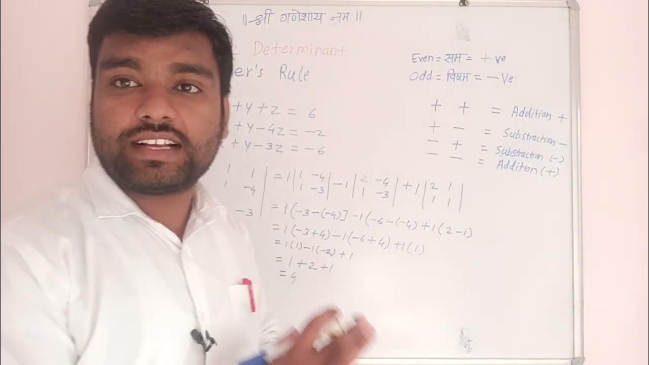 Polytechnic first year maths! Cramer's Rule Determinant! Basic mathematics M1 #diplomamath - YouTube