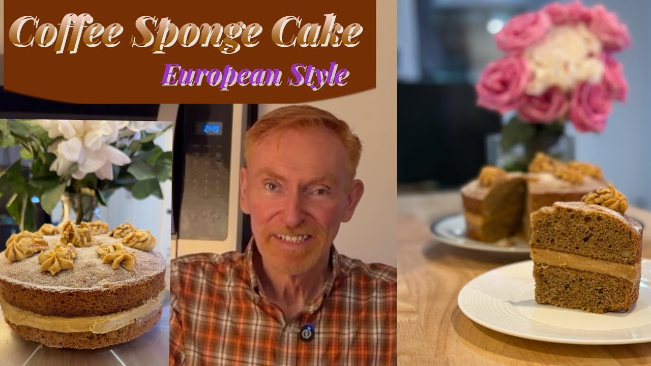 Coffee Sponge Cake with Espresso Frosting | A European Treat - YouTube