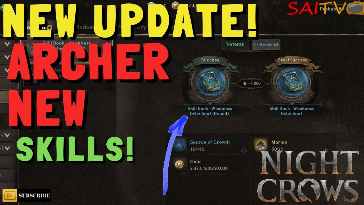 ARCHER NEW SKILLS NEW UPDATE | NIGHT CROWS GLOBAL | FREE TO PLAY TIPS ...